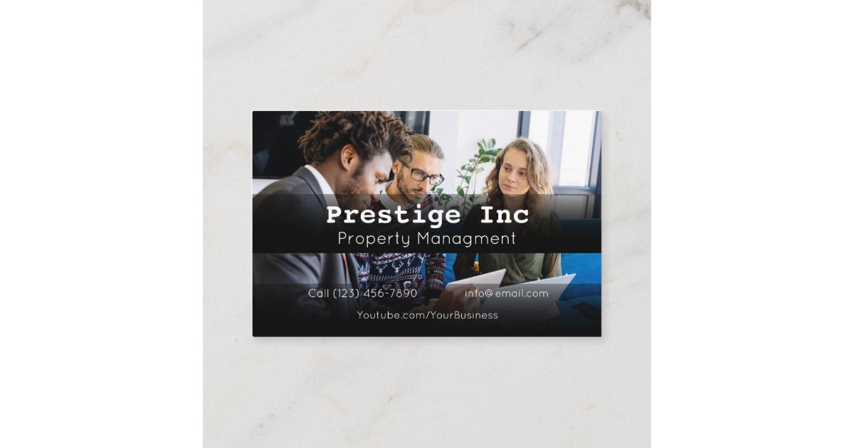 Professional Property Management Manager Business Card | Zazzle