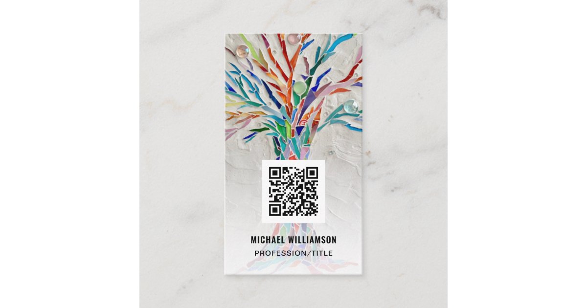 Professional QR Code Business Card | Zazzle