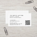 Professional QR Code Employee Business Card | Zazzle