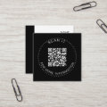 Professional QR Code Minimal Scannable Promotion Square Business Card ...