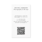 Professional QR Code Photo Business Card | Zazzle