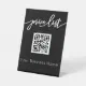 Professional QR Code Price List Pedestal Sign | Zazzle
