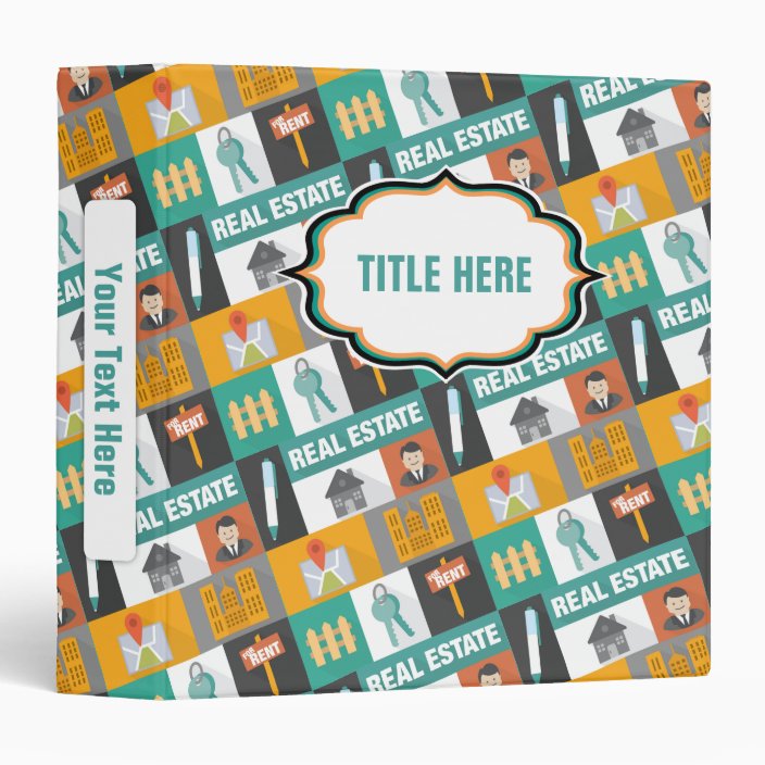 Professional Real Estate Agent Binder | Zazzle.com