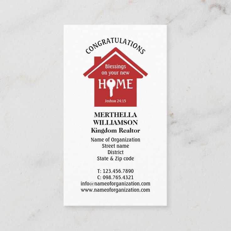Professional REAL ESTATE AGENT Realtor Business Card | Zazzle