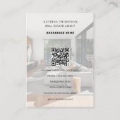 Professional Real Estate Photo Realtor QR Code Business Card | Zazzle
