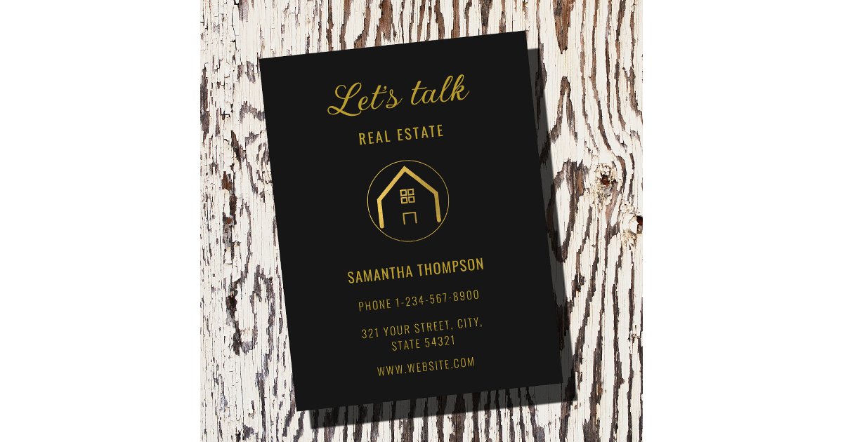 Professional Real Estate Promotional Logo Postcard | Zazzle