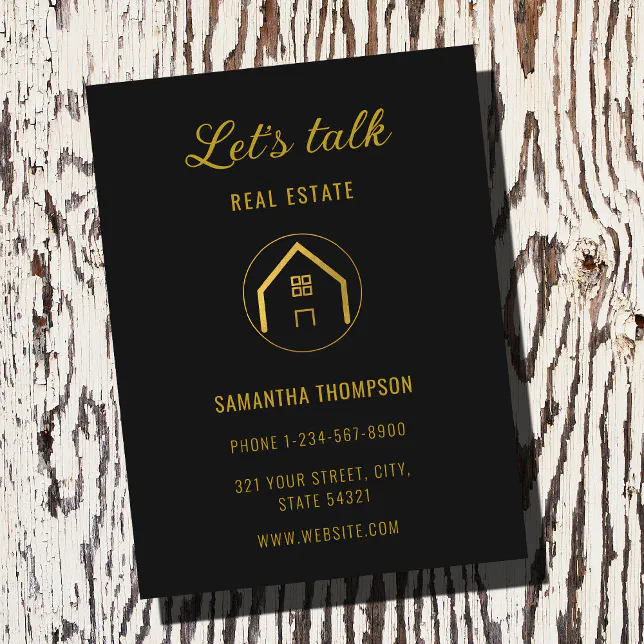 Professional Real Estate Promotional Logo Postcard | Zazzle