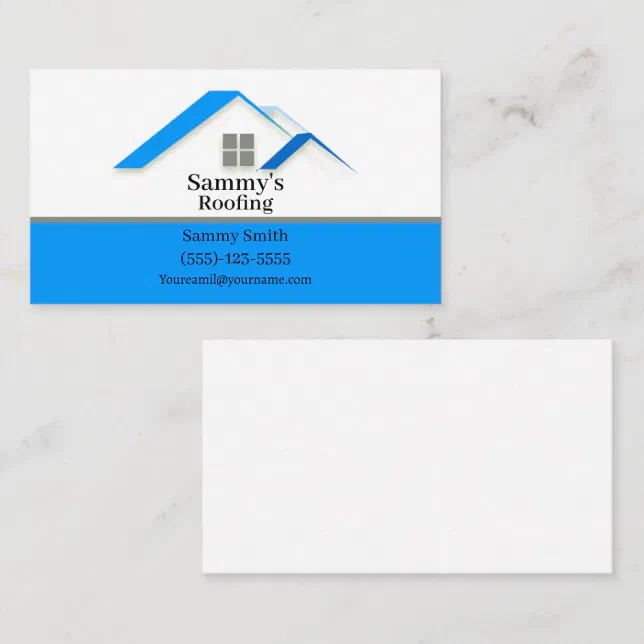 Professional Roofing Business Card | Zazzle