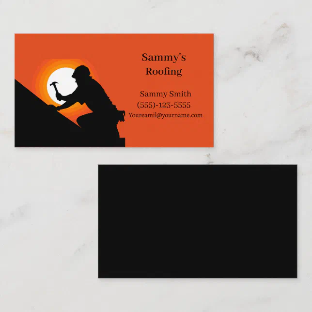 Professional Roofing Business Card | Zazzle