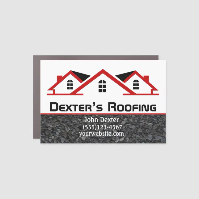 Professional Roofing Company Construction Business Car Magnet | Zazzle