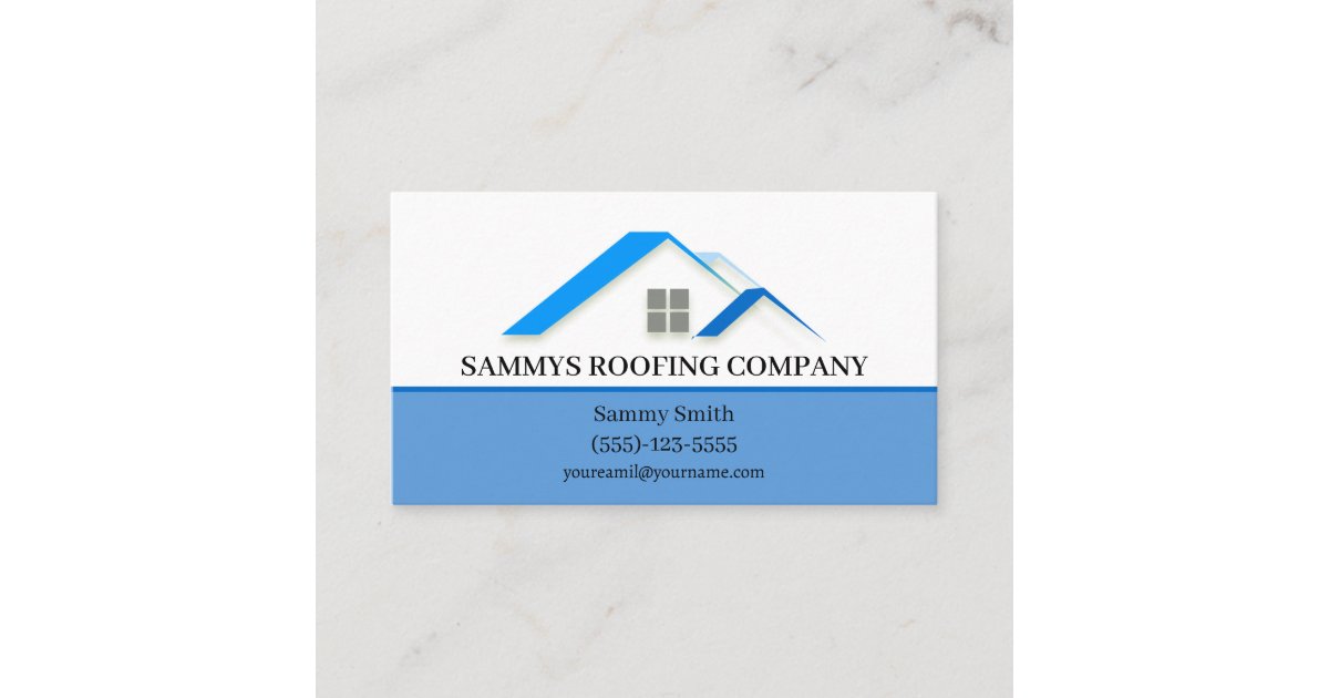 Professional Roofing Roofer Contractor Service Business Card | Zazzle