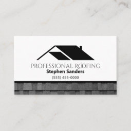 Professional Roofing Shingles Construction Business Card | Zazzle