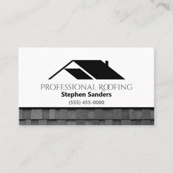 Professional Roofing Shingles Construction Business Card | Zazzle