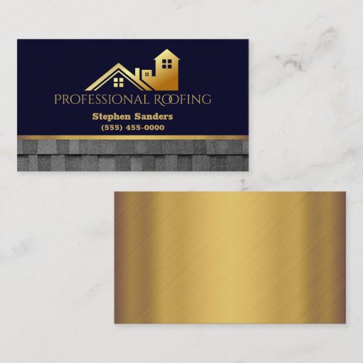 Professional Roofing Shingles Construction Business Card | Zazzle