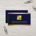 Professional Royal Blue Computer System Analyst Business Card | Zazzle