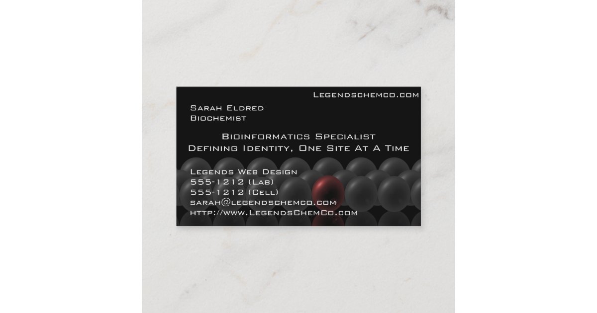 Professional Scientist Business Card Science | Zazzle