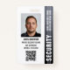 Professional Security Guard Officer ID Photo Gray Badge | Zazzle