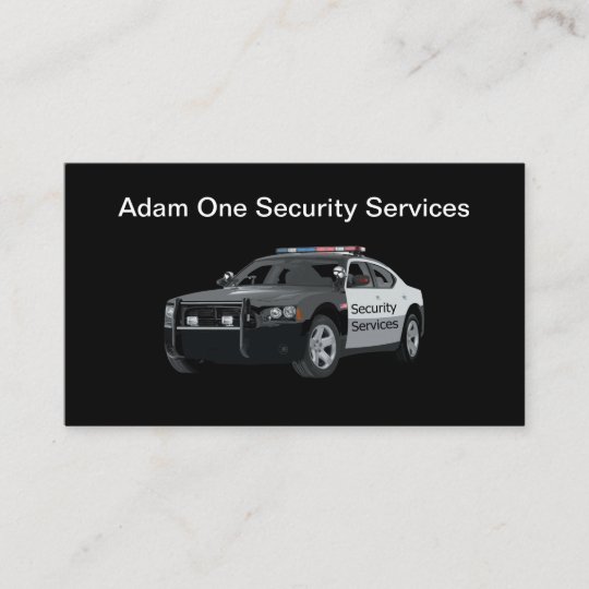 Professional Security Services Business Card | Zazzle.com