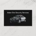 Professional Security Services Business Card | Zazzle
