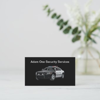 Professional Security Services Business Card | Zazzle