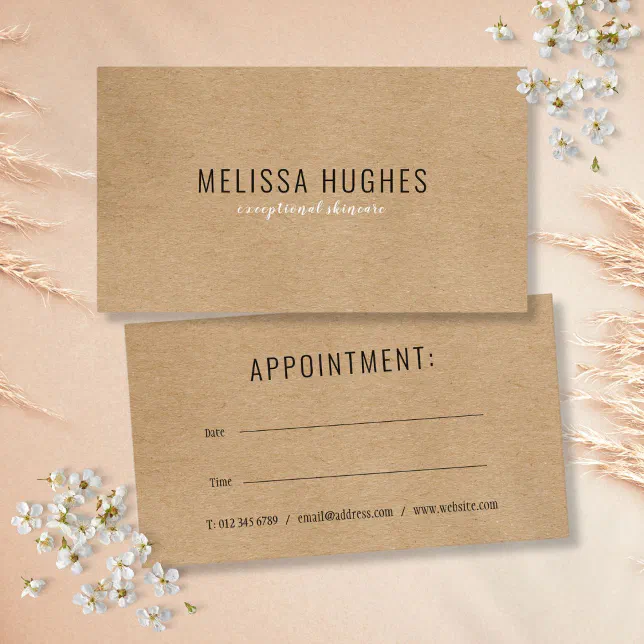 Professional Simple Appointment Reminder Card | Zazzle