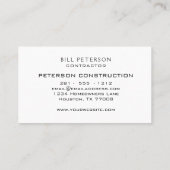 Professional Simple Construction Contractor Tools Business Card | Zazzle