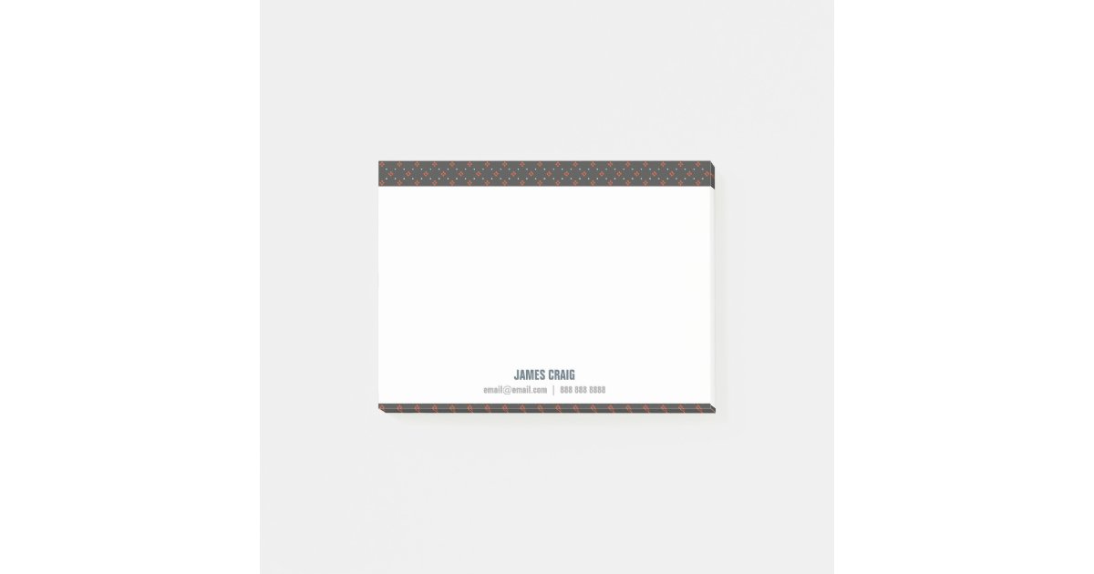 Professional Simple for Him Clean Masculine Basic Post-it Notes | Zazzle