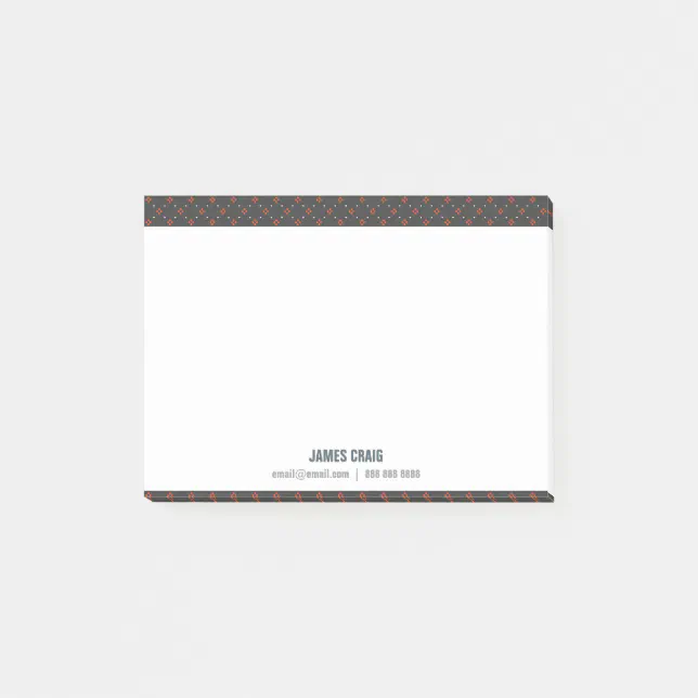 Professional Simple for Him Clean Masculine Basic Post-it Notes | Zazzle