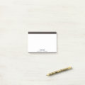 Professional Simple for Him Clean Masculine Basic Post-it Notes | Zazzle