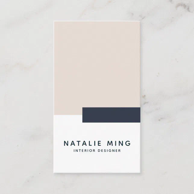 Professional Simple Modern Geometric Business Card | Zazzle