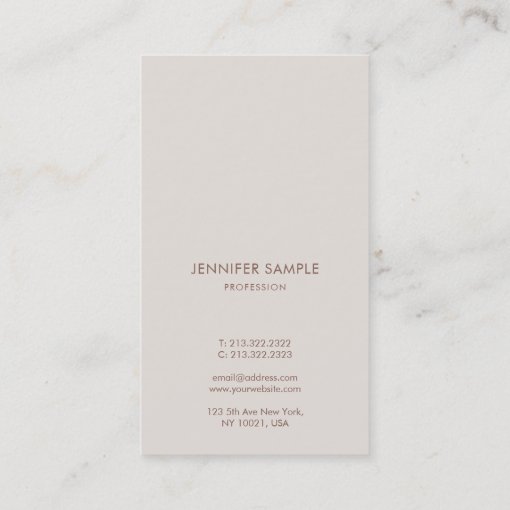 Professional Simple Template Modern Elegant Script Business Card | Zazzle