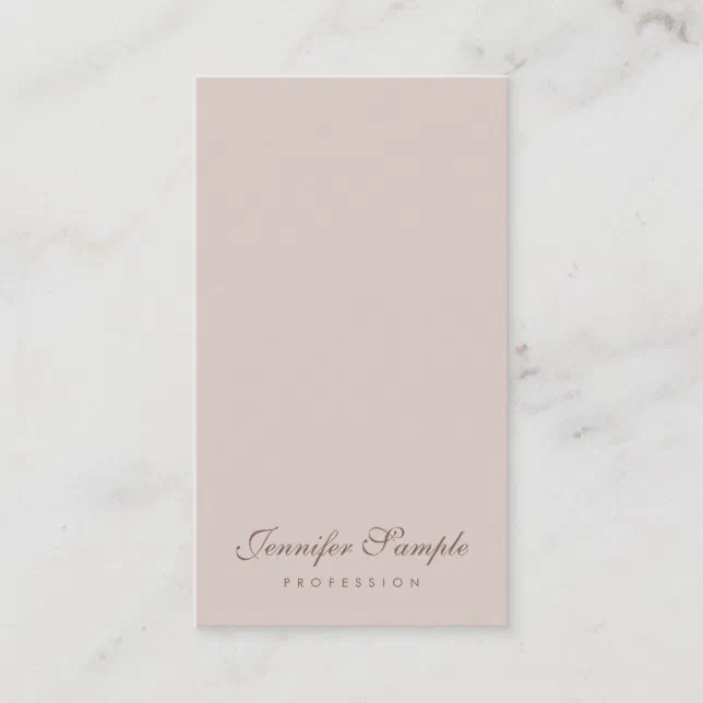 Professional Simple Template Modern Elegant Script Business Card | Zazzle