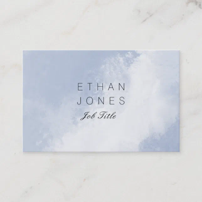 Professional Sky Blue Modern Abstract Pattern Business Card | Zazzle