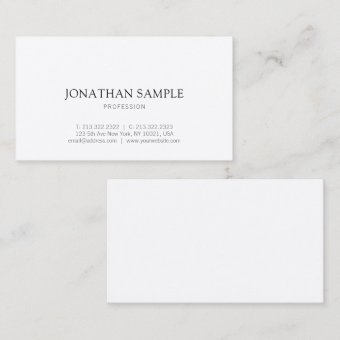 Professional Sleek Graphic Design Modern Luxury Business Card | Zazzle