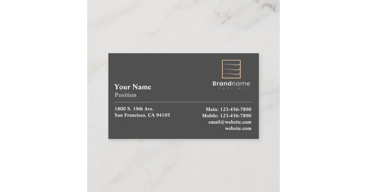 Professional Split Business Card | Zazzle