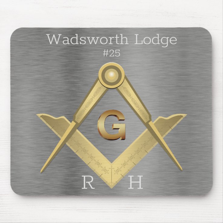 Professional Square and Compass Masonic Mouse Pad | Zazzle