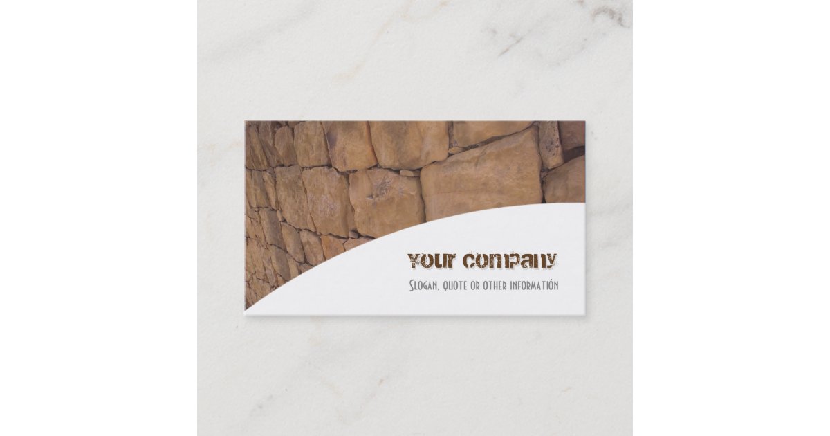 Professional Stone Business Card | Zazzle