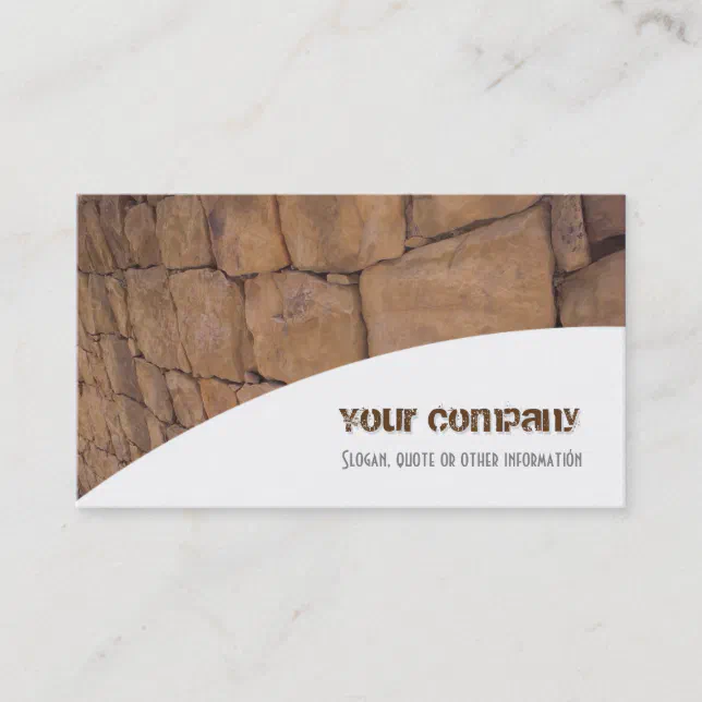 Professional Stone Business Card | Zazzle