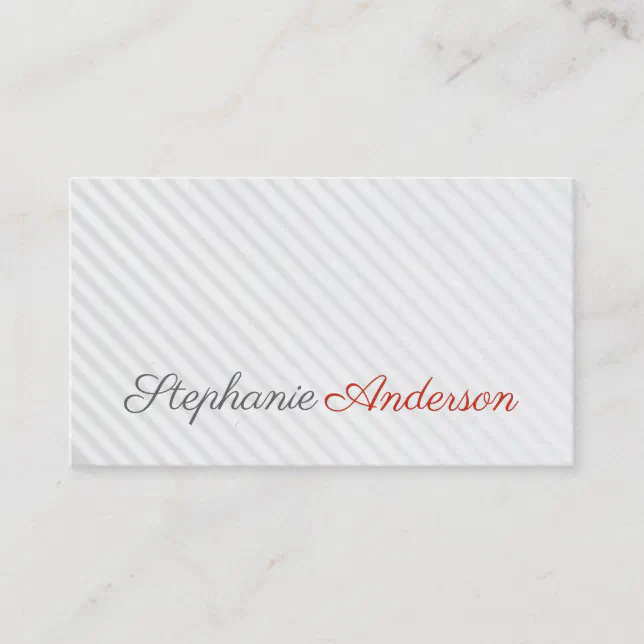 Professional | Stripes Business Card | Zazzle