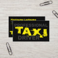 Professional taxi driver cabdriver business card | Zazzle