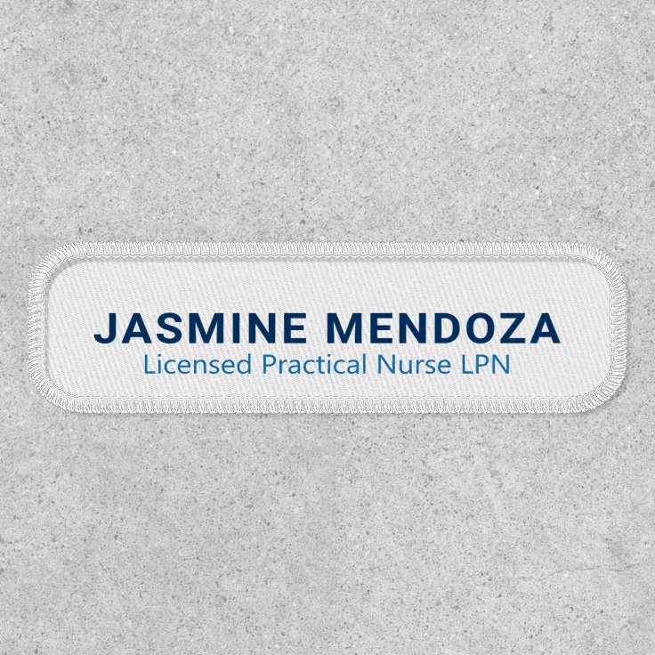 Professional Template Uniform Name Patch | Zazzle