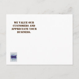 Professional Thank You for Your Loyalty Business Postcard | Zazzle