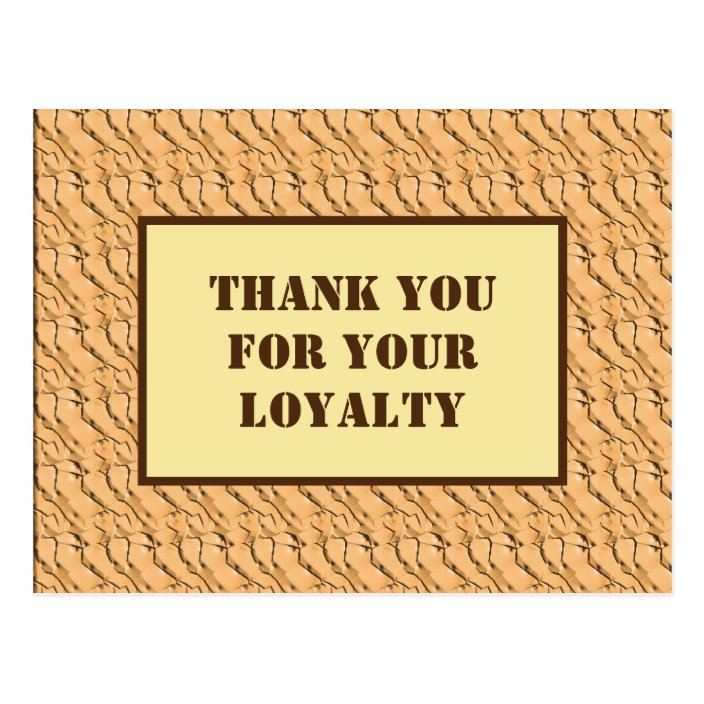 Professional Thank You for Your Loyalty Business Postcard | Zazzle.com