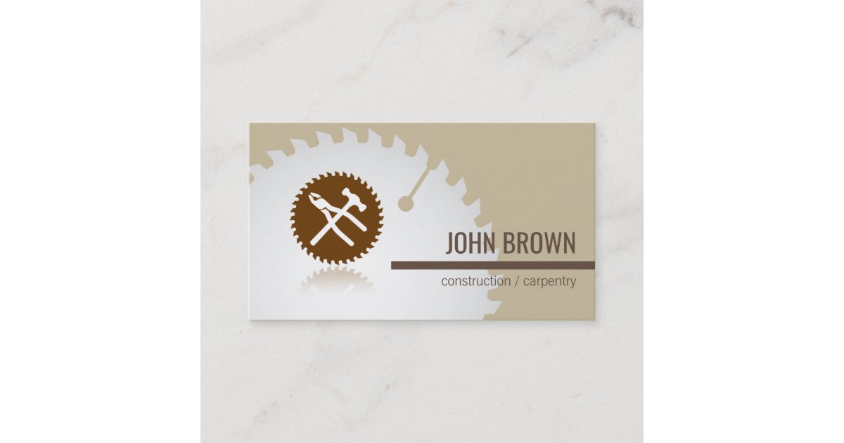 Professional Tools Construction Carpentry Handyman Business Card ...