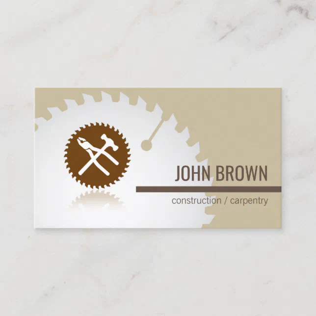 Professional Tools Construction Carpentry Handyman Business Card | Zazzle
