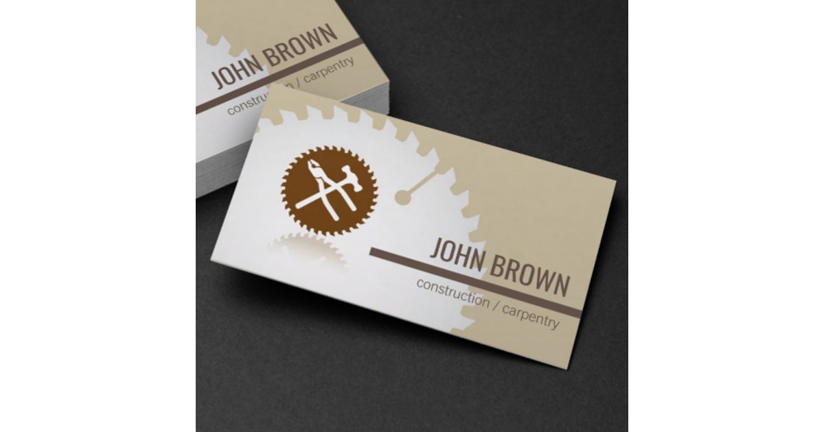 Professional Tools Construction Carpentry Handyman Business Card | Zazzle
