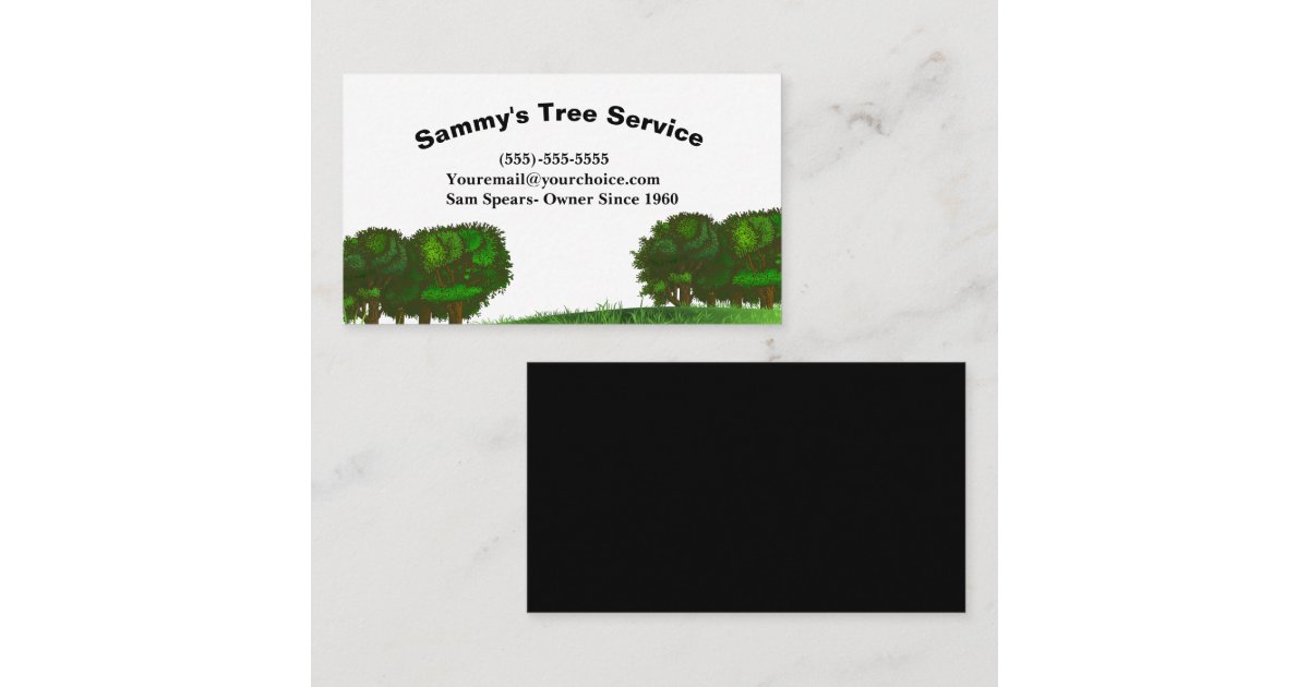 Professional Tree Trimming Service Business Card | Zazzle