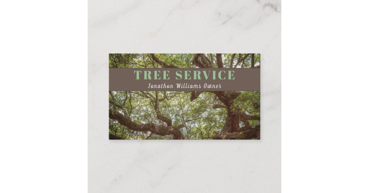 Professional Tree Trimming Service Business Card | Zazzle