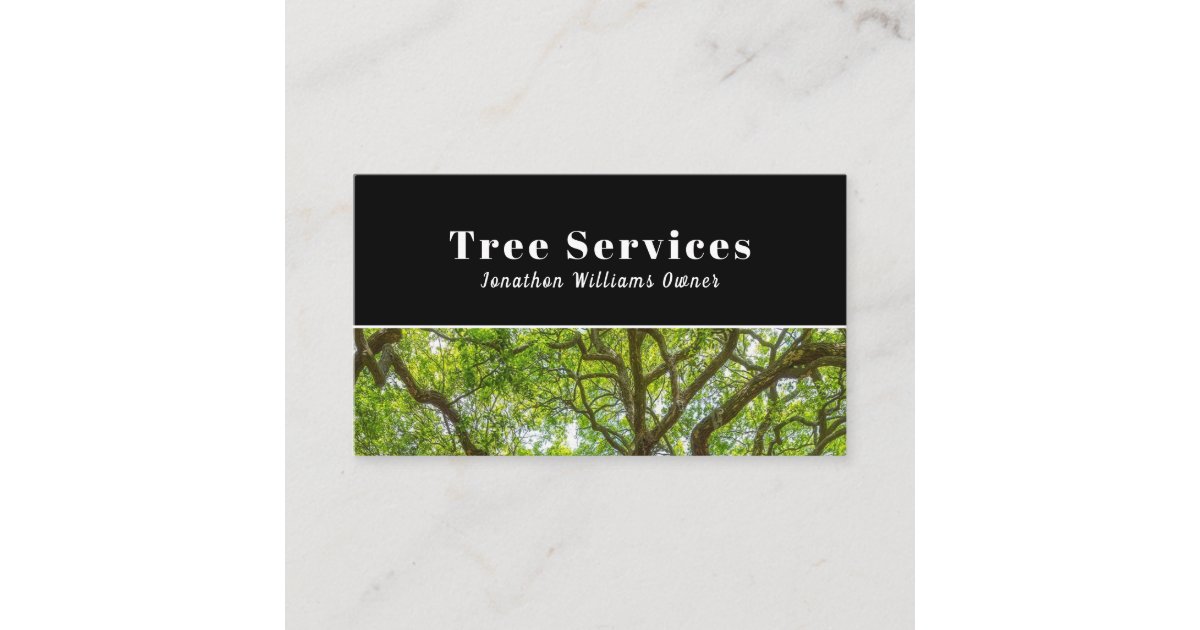 Professional Tree Trimming Service Business Card | Zazzle