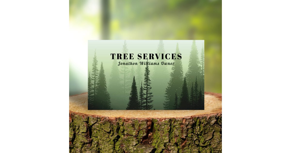 Professional Tree Trimming Service Business Card | Zazzle